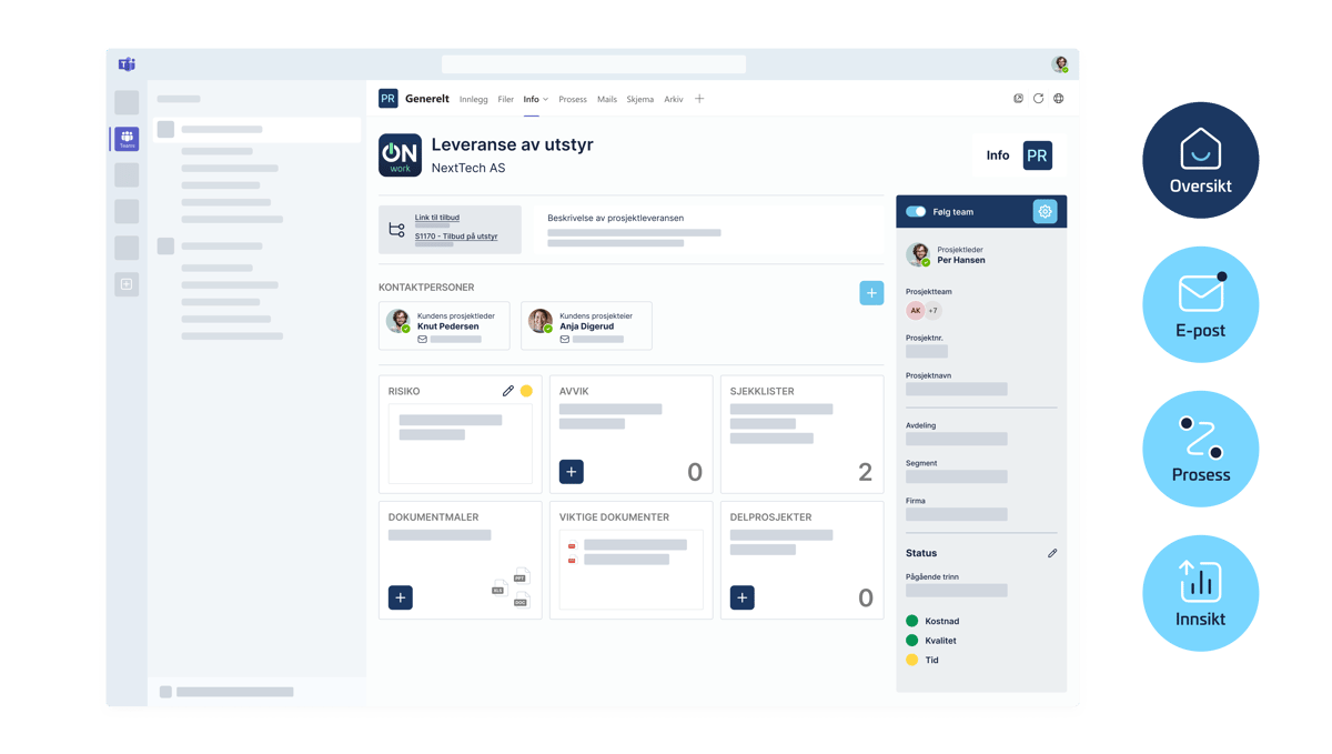 ONwork - Integrasjon Tripletex